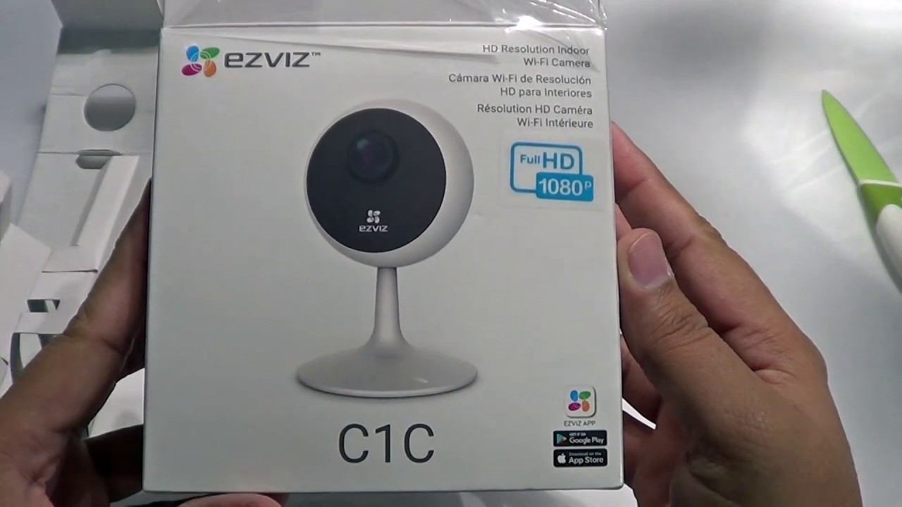 EZVIZ C1C Semi-Wireless Wi-Fi Indoor 1080p HD IP Camera Unboxing - YouTube