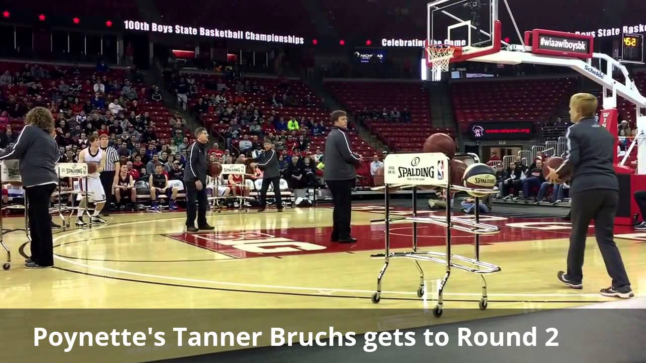 Loyal's Riley Geiger wins first WIAA boys 3-Point Challenge - YouTube