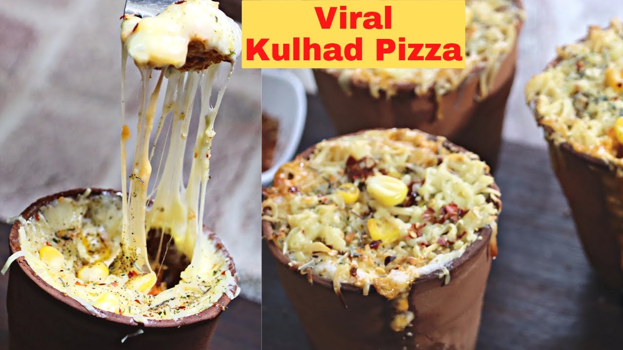 Delhi’s Viral Kulhad Pizza Recipe | No Oven Pizza | Kulhad Pizza | Easy ...