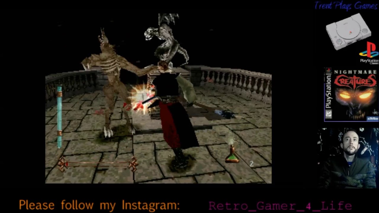 PS Classic Mini - Nightmare Creatures - Softmodded True Blue PS1 ...