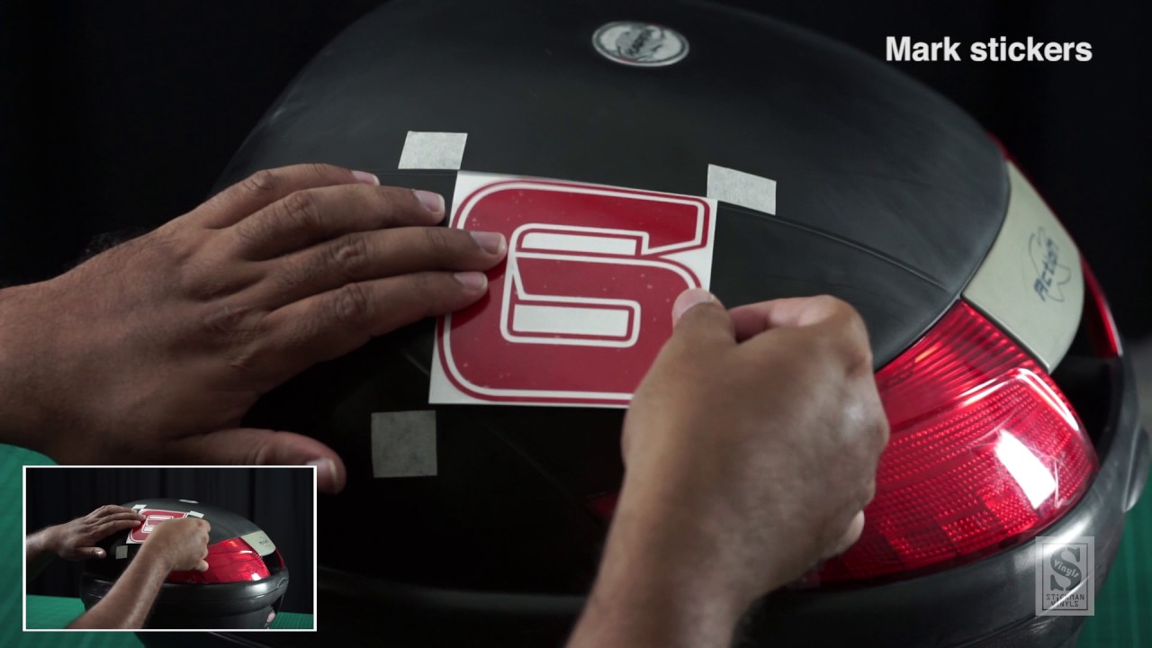 Stickman Vinyls Motorcycle Number Sticker Assembly Guide - YouTube