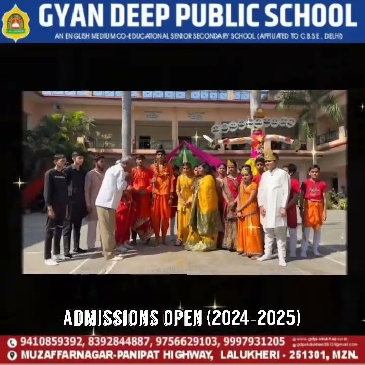 Admission Open 2024-2025 | Gyan Deep Public School - YouTube