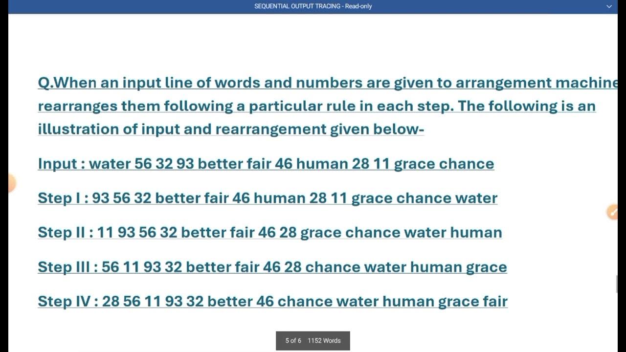 Sequential output tracing part-2 ,for JKP constable,SSC CGL,banking & other competitive exams ...