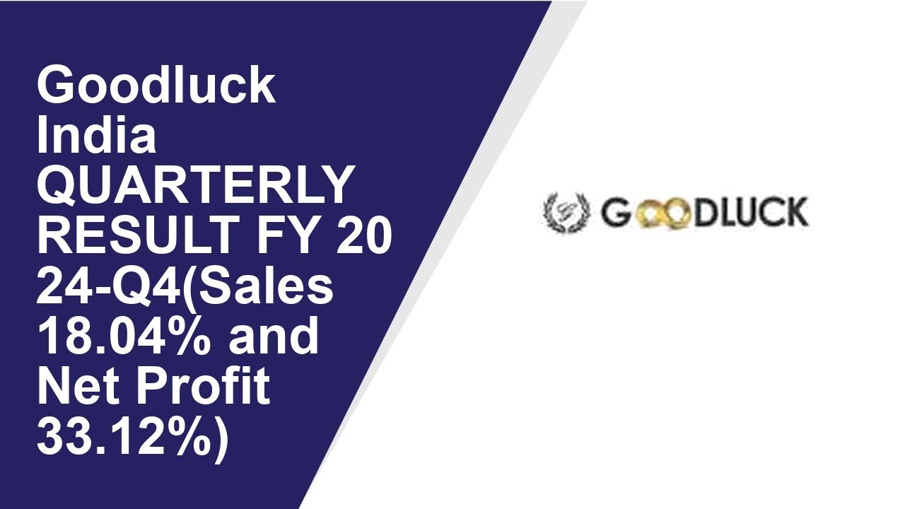 Goodluck India Quarterly Result | Q4 Result 2024 | Goodluck India ...