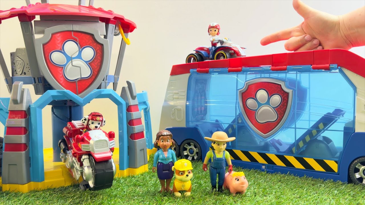 Paw Patrol Toy Asmr Review | Rescue Wheels | Rubble & crew | Mighty ...