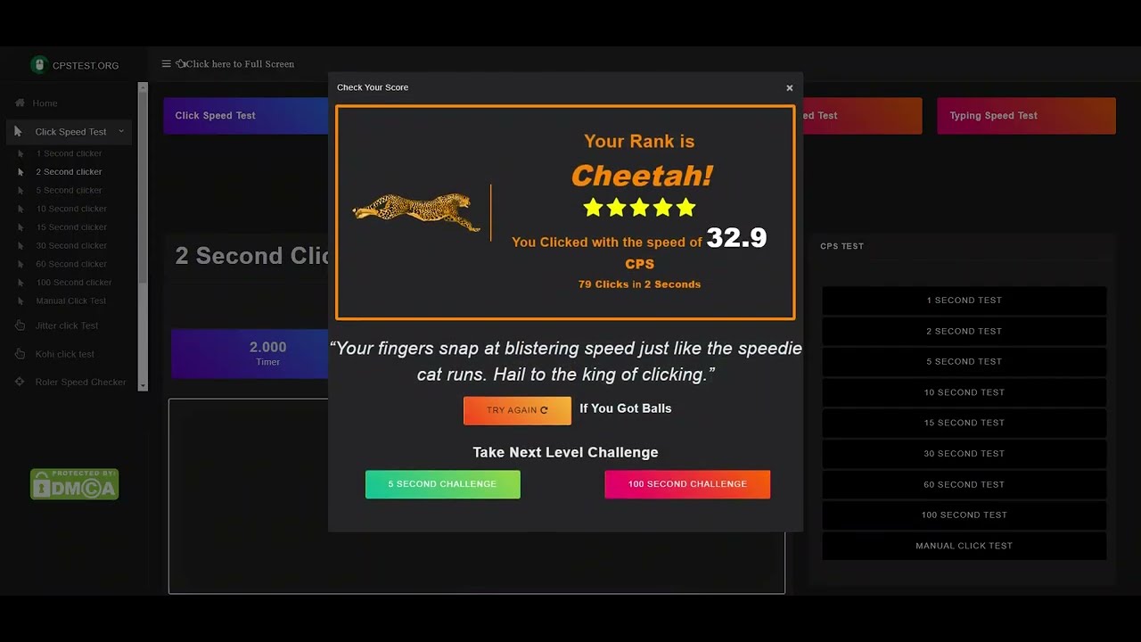Auto clicker in CPS test - YouTube