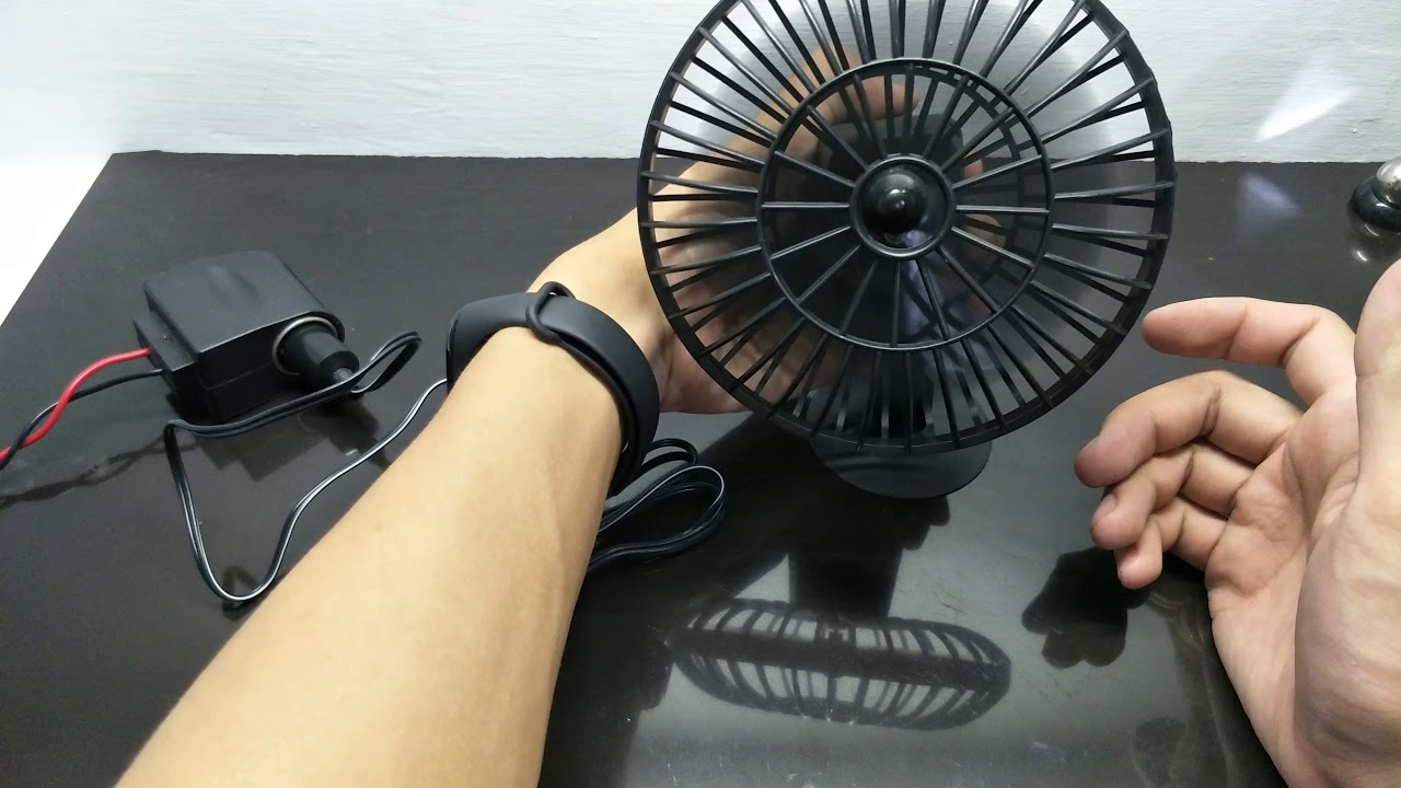 Car mini suction fan 12v 4" - YouTube