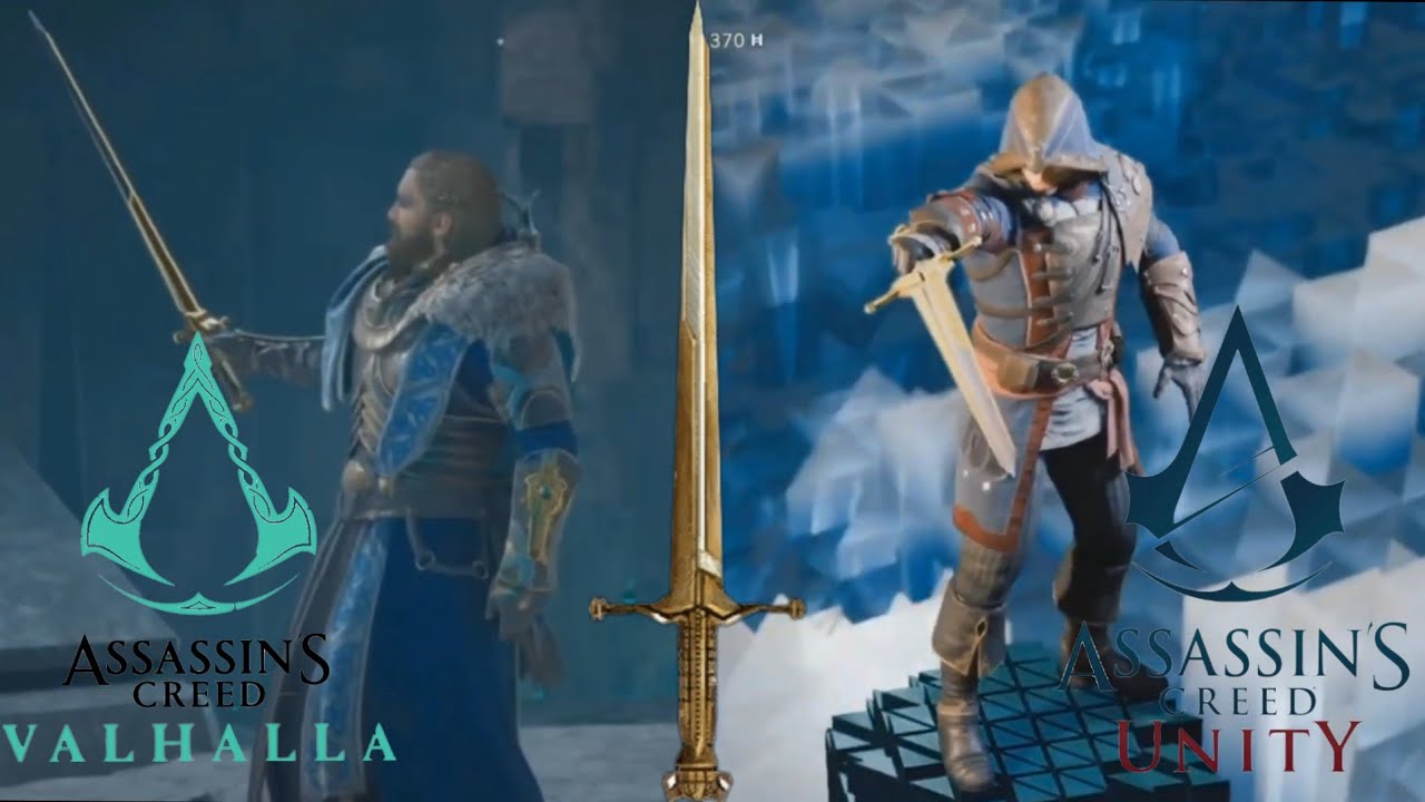 La spada dell'eden/La spada lucente confronto Assassin's creed valhalla ...