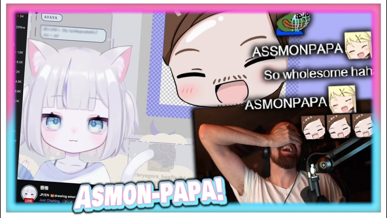 香椎 (Kqsii) Drew an Emote of Asmongold - YouTube