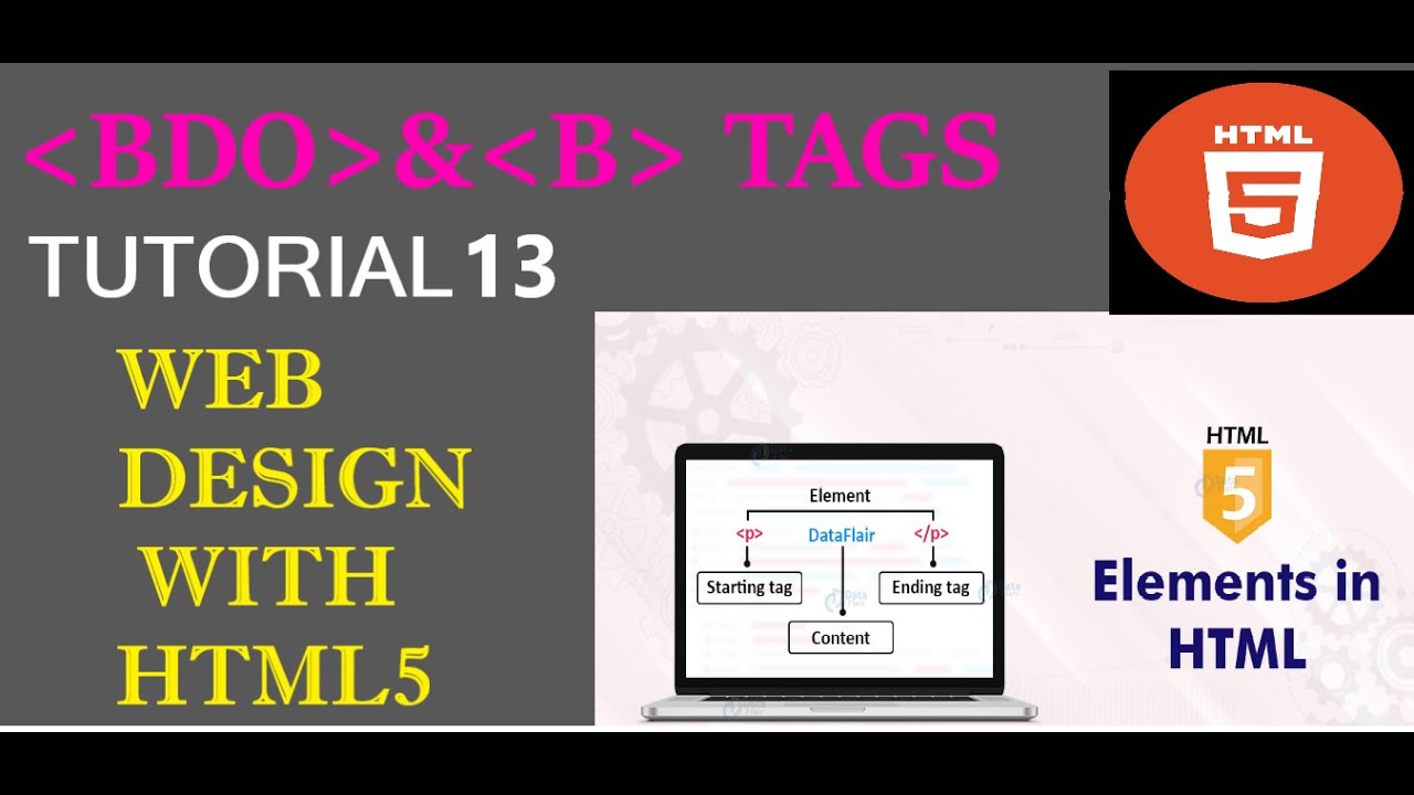Tutorial 13 Bdo Tag Tag Web Design With Html Html Crash Course For Absolute Beginners Youtube