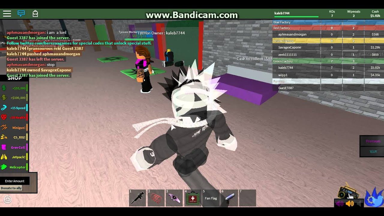 2 player gun factory tycoon(trying out my new cam) - YouTube