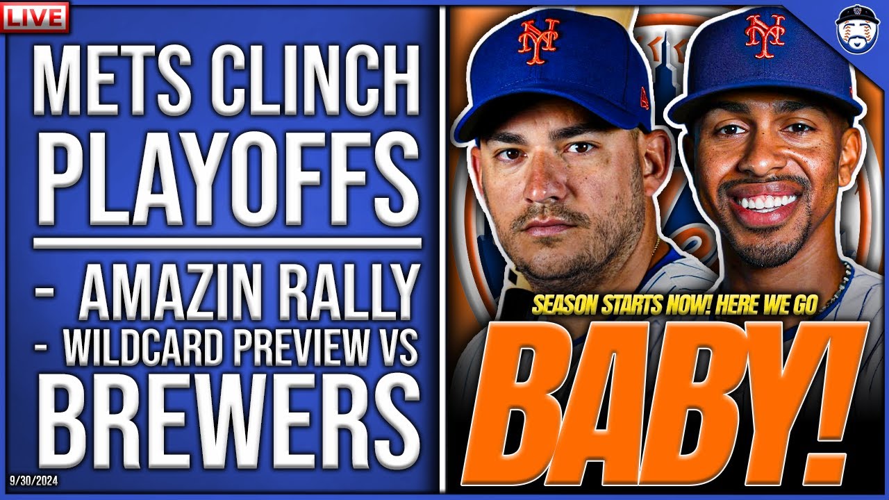 Mets Make PLAYOFFS! Brewers Wild Card Series Preview | 9/30/2024 - YouTube