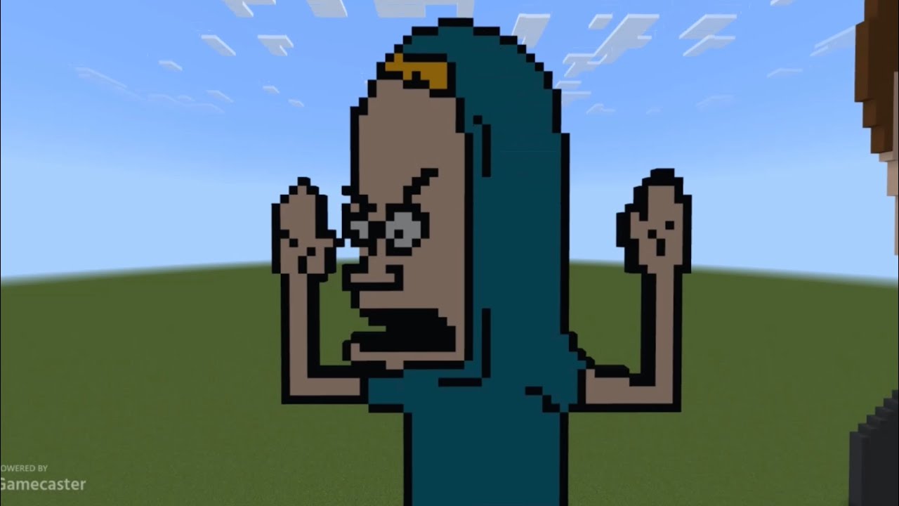 Building Beavis from Beavis and Butthead In Minecraft - YouTube