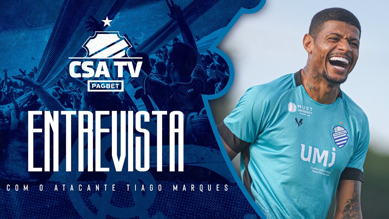 Entrevista com o atacante Tiago Marques - 23.02.2024 - CSA TV PAGBET ...
