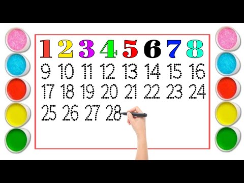Learn to Count, one two three, 123 Numbers, 123, 1to100 counting, abc ...