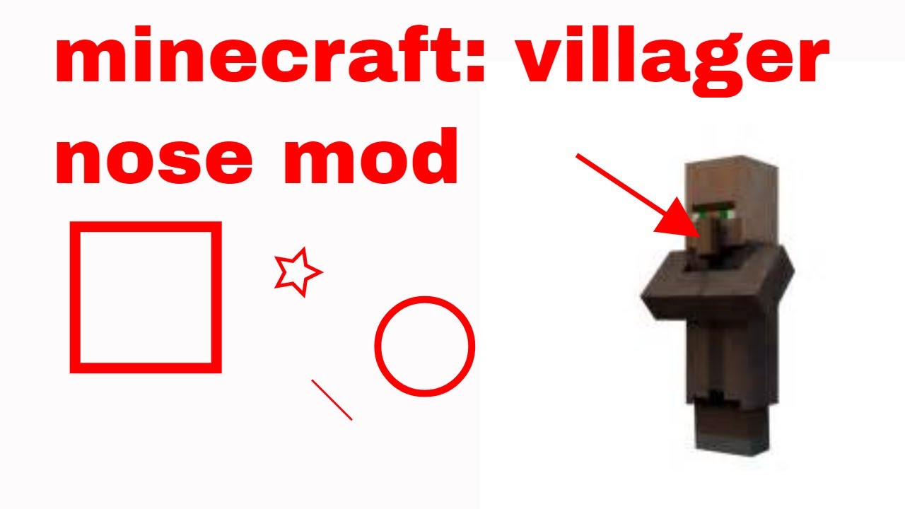 minecraft: villager nose mod showcase - YouTube
