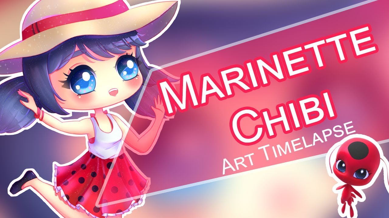 🐞Marinette Chibi - Clip Studio Paint Time Lapse 🐞 - YouTube