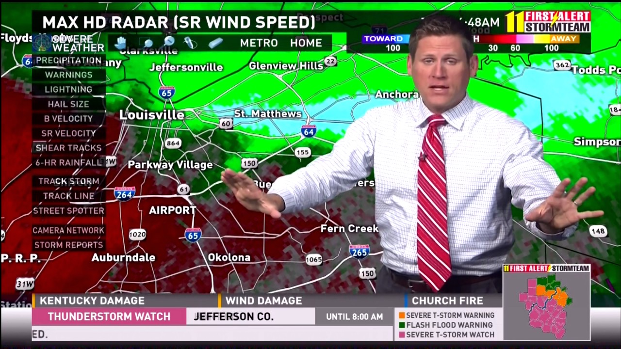 WHAS-TV - Severe Weather Coverage - 7/14/2015 4:38-4:56am - YouTube