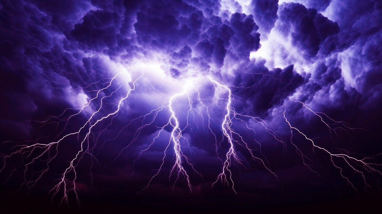 ⚡ Powerful Thunderstorm at Night | Terrible Rainstorm & Intense Thunder ...