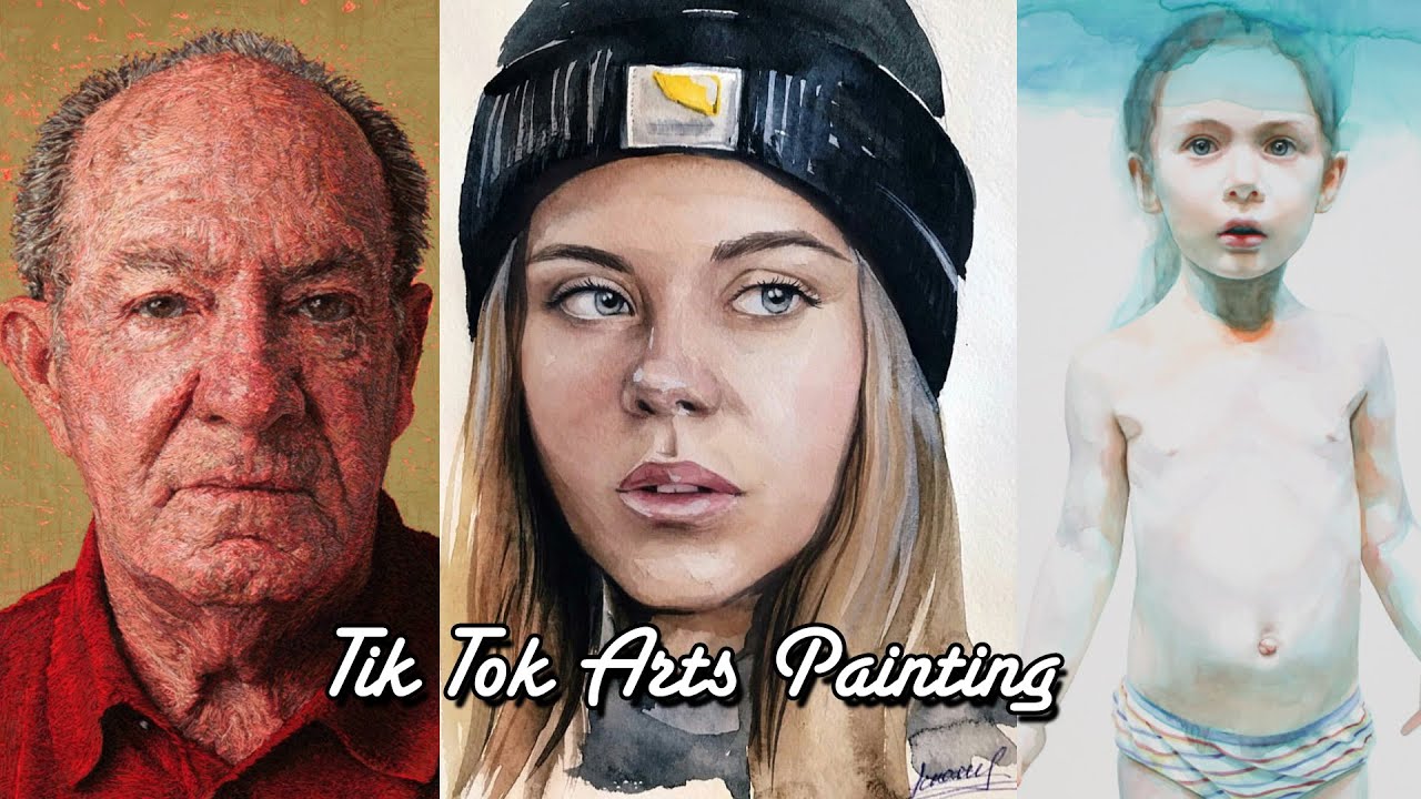 TikTok art drawing which gives you the painting inspiration - YouTube