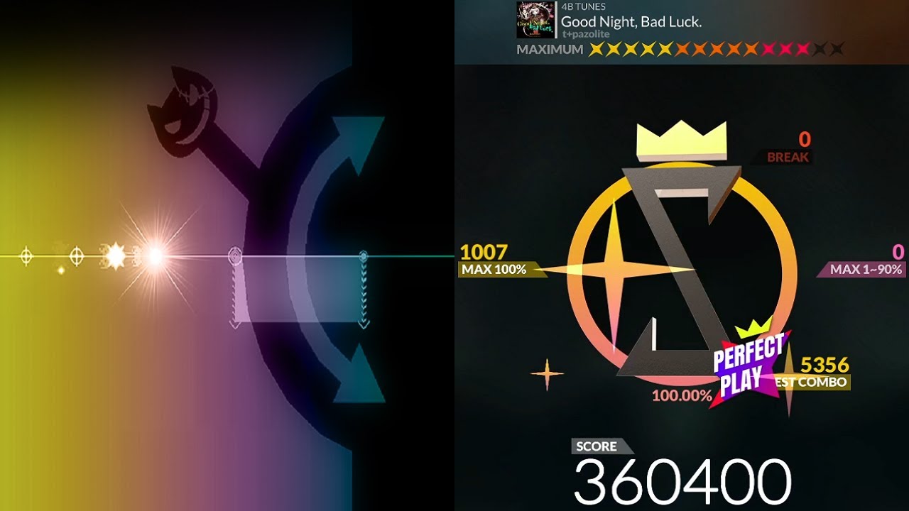 [DJMAX Respect V] Good Night, Bad Luck. 4B MX ★13 PERFECT PLAY - YouTube
