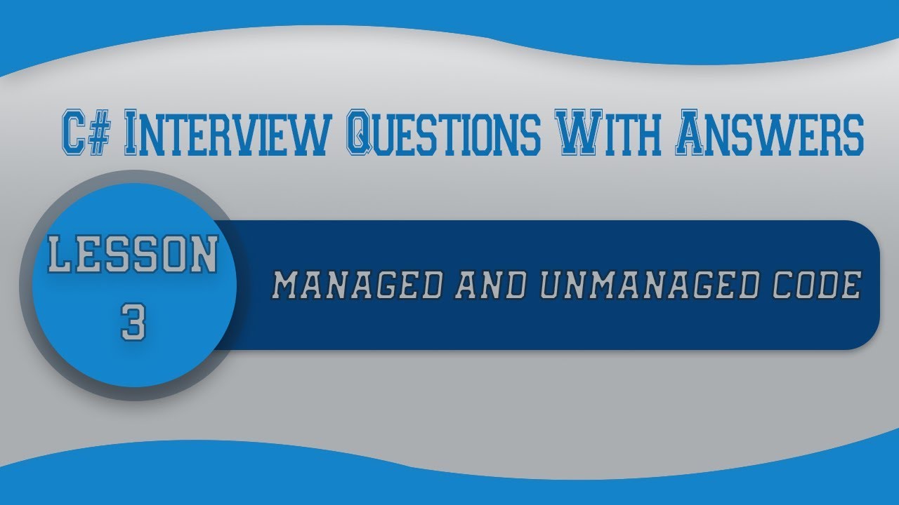 CSharp | Interview Question in Arabic - Lesson 3 - YouTube