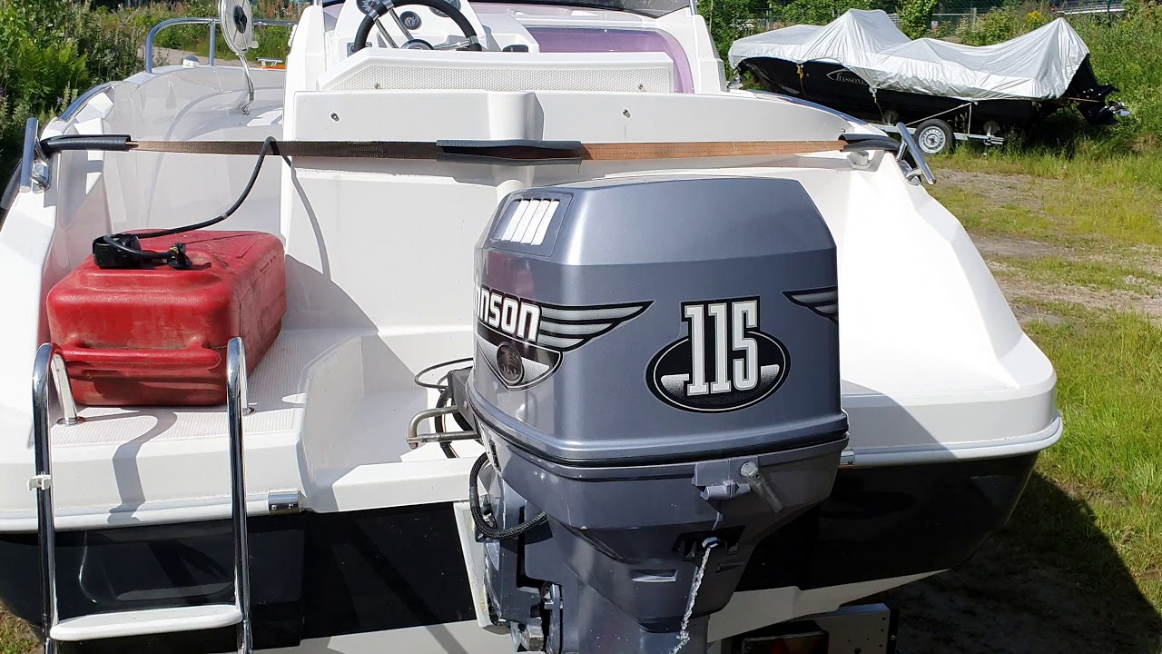 Johnson 115 hp 2001 - YouTube