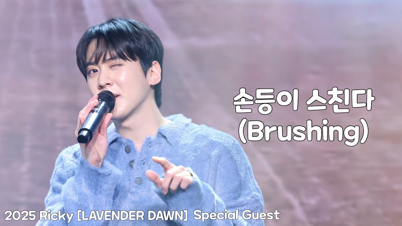 [4K직캠] 250223 손등이 스친다(Brushing) Ricky [LAVENDER DAWN] Special Guest 틴탑 ...