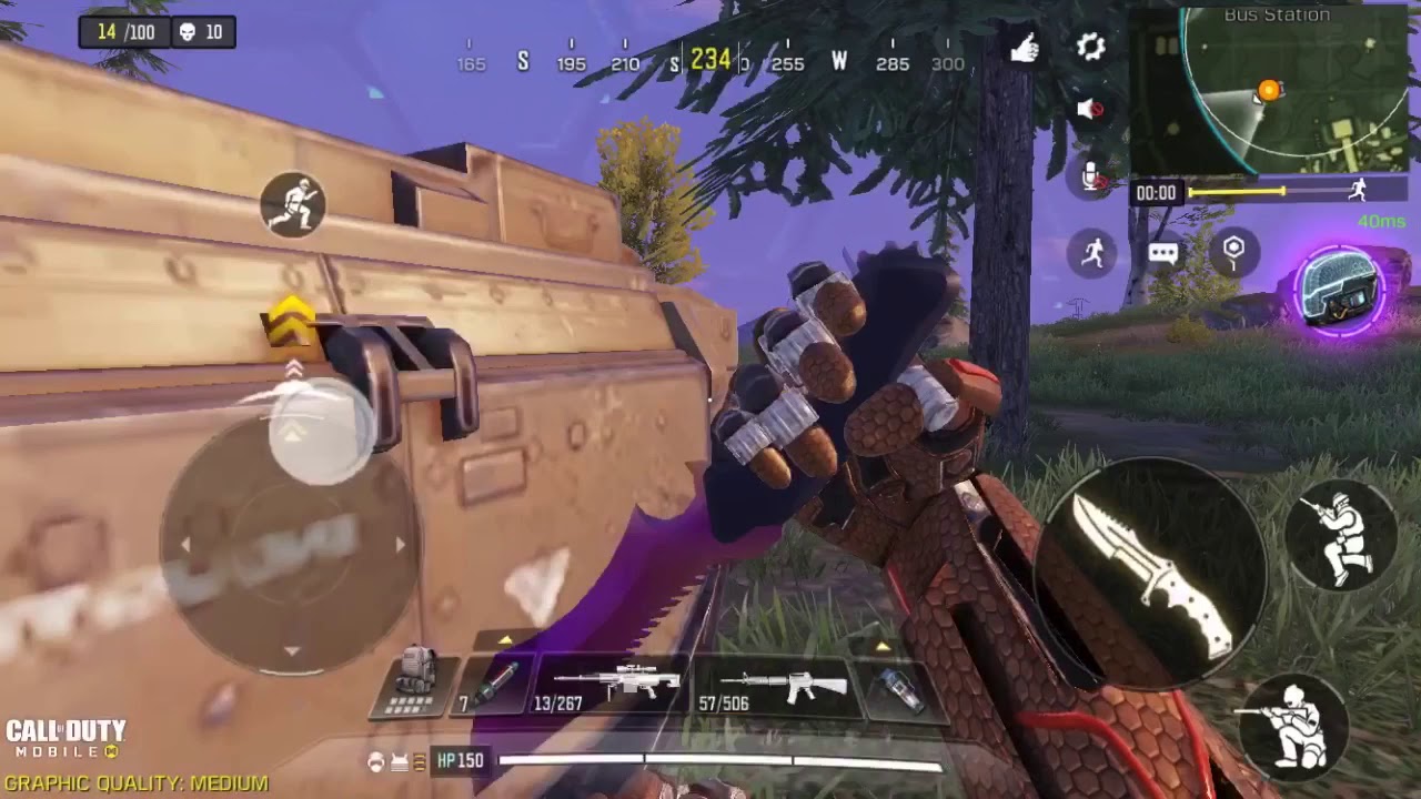 Played with burning tank! CoDM battle Royale - YouTube