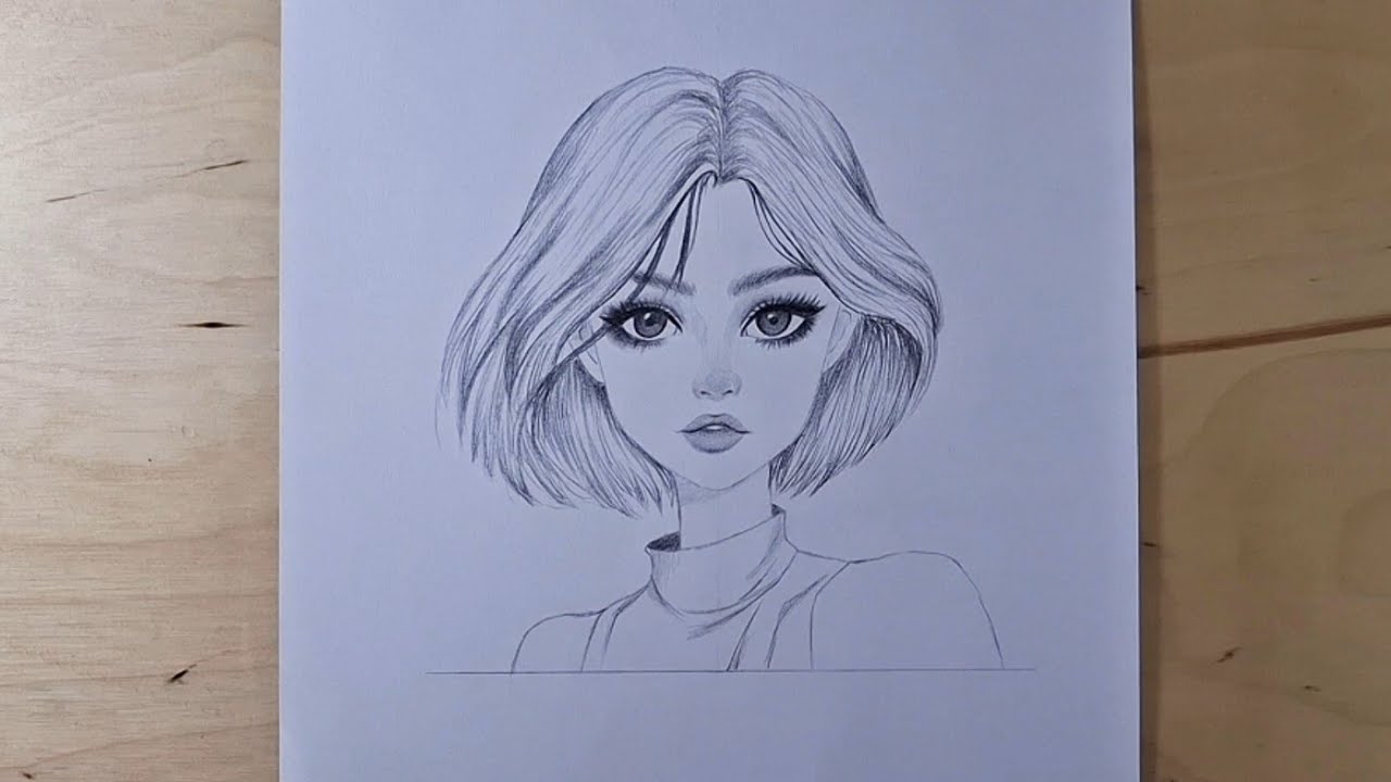how to draw a cute girl step by step for beginners ||easy drawing||how ...