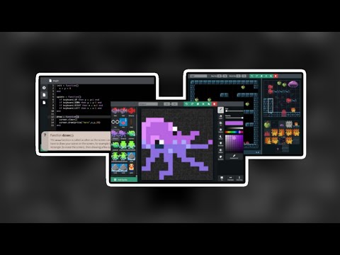 Game engine para web e desktop com editor de sprites e exportação de ...