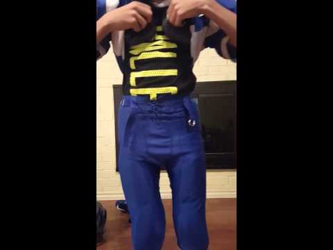 How to put football gear on - YouTube