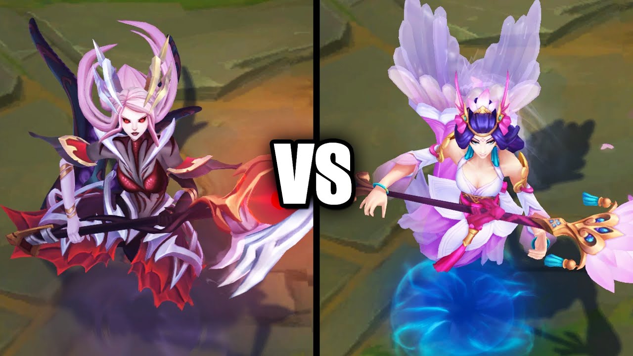 Coven Nami vs Splendid Staff Nami Skins Comparison (League of Legends ...