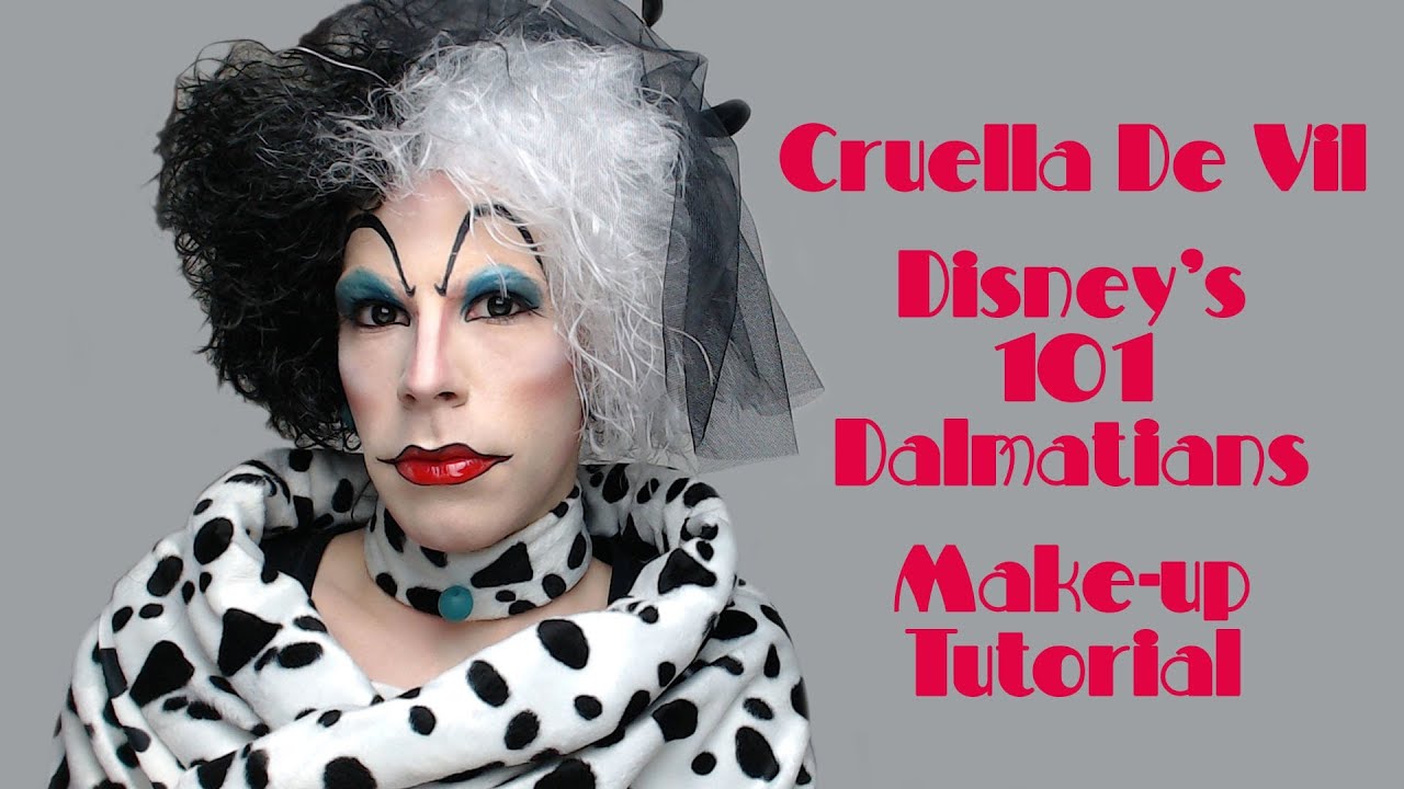 DISNEY VILLAINS | CRUELLA DE VIL | 101 Dalmatians | MakeUp Tutorial ...