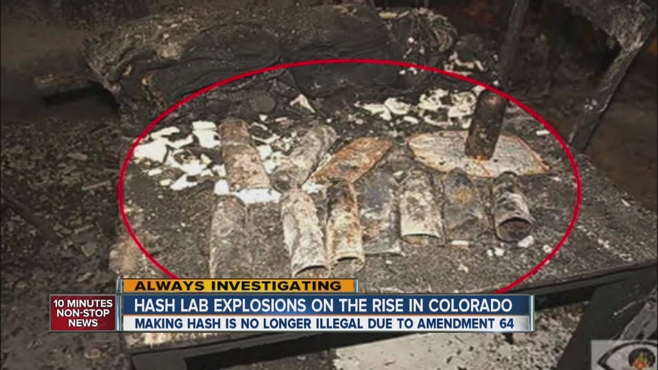 Hash lab explosions on the rise in Colorado - YouTube