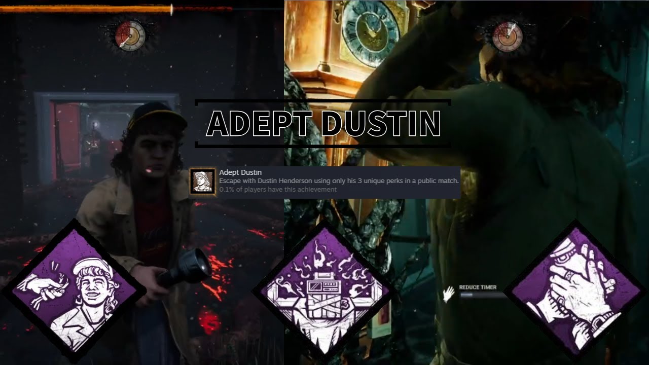 Dustin Adept vs The First | First Attempt Escape at Hawkins (DBD) - YouTube