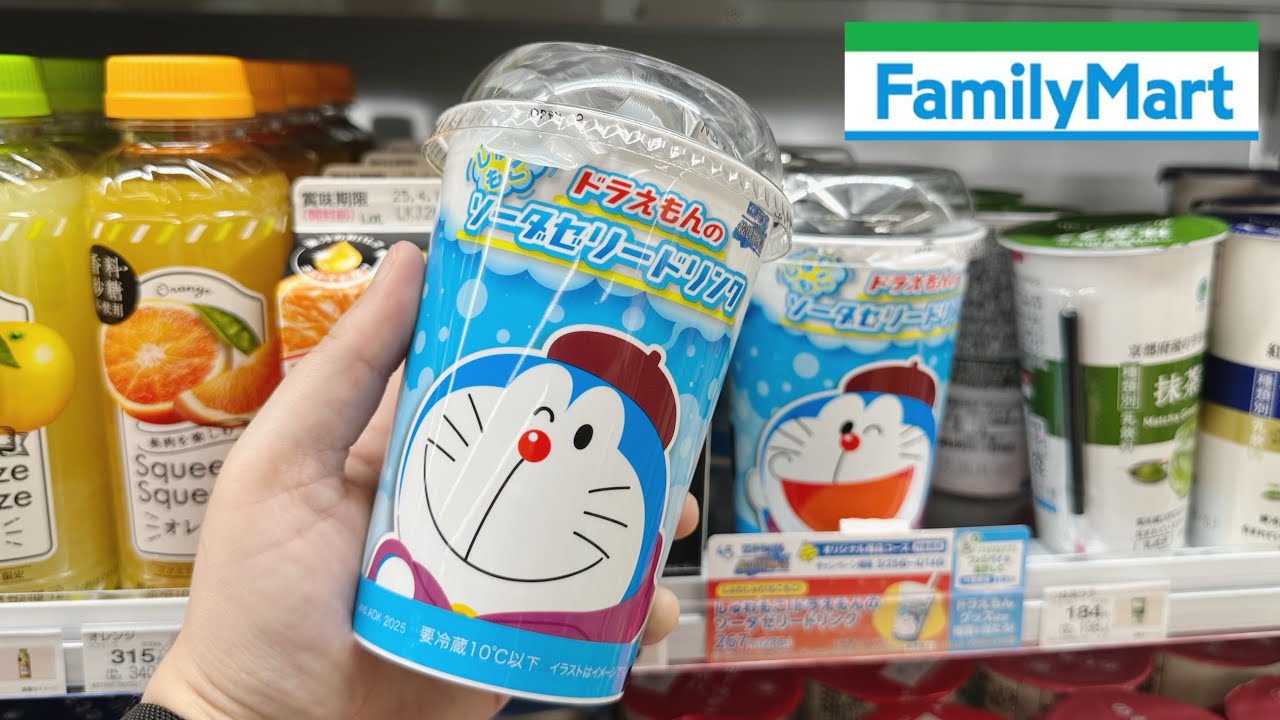 Doraemon Snacks at FamilyMart! 🥞🥤Special Edition Japanese Sweets ...