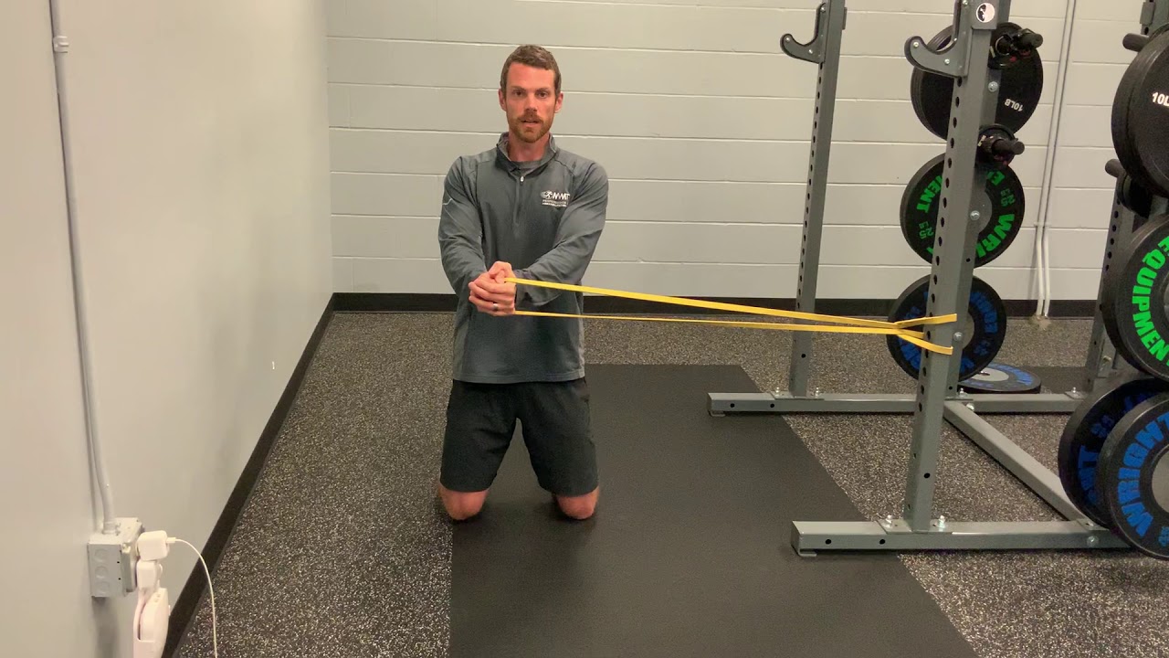 Core Strength: Tall Kneeling Pallof Press - YouTube