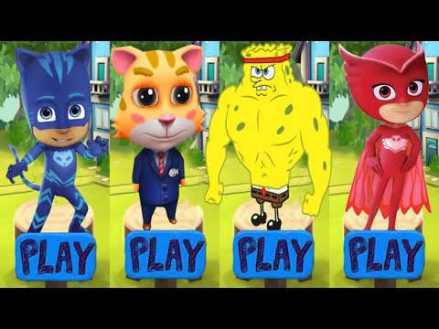 Tag with Ryan Pj Masks Owlette and Catboy vs Cat Runner vs Owlette vs ...