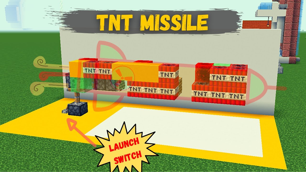 Minecraft Tutorial | How to make Minecraft TNT Missile - YouTube