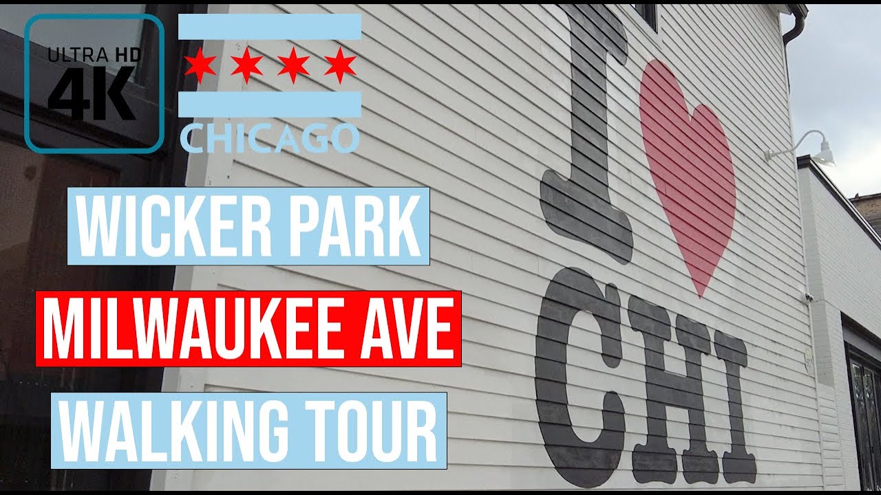 Chicago Walking Tour - Milwaukee Ave in Wicker Park - 4K - Part 1 - YouTube