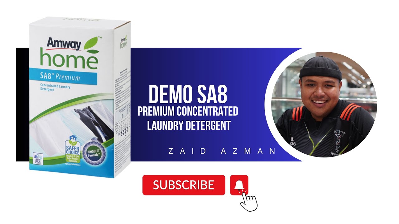 DEMO SA8 POWDER DETERGENT SABUN BASUH BAJU AMWAY - YouTube