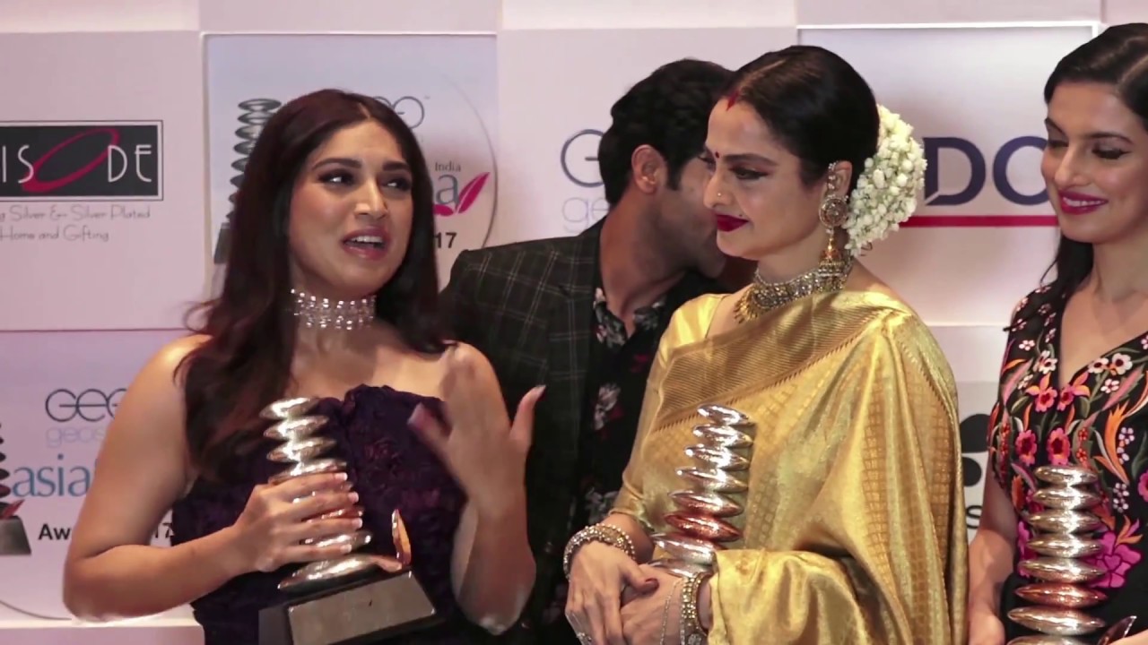 Rekha, Shilpa Shetty, Diana Penty Rajkumar Rao at GeoSpa Awards - YouTube