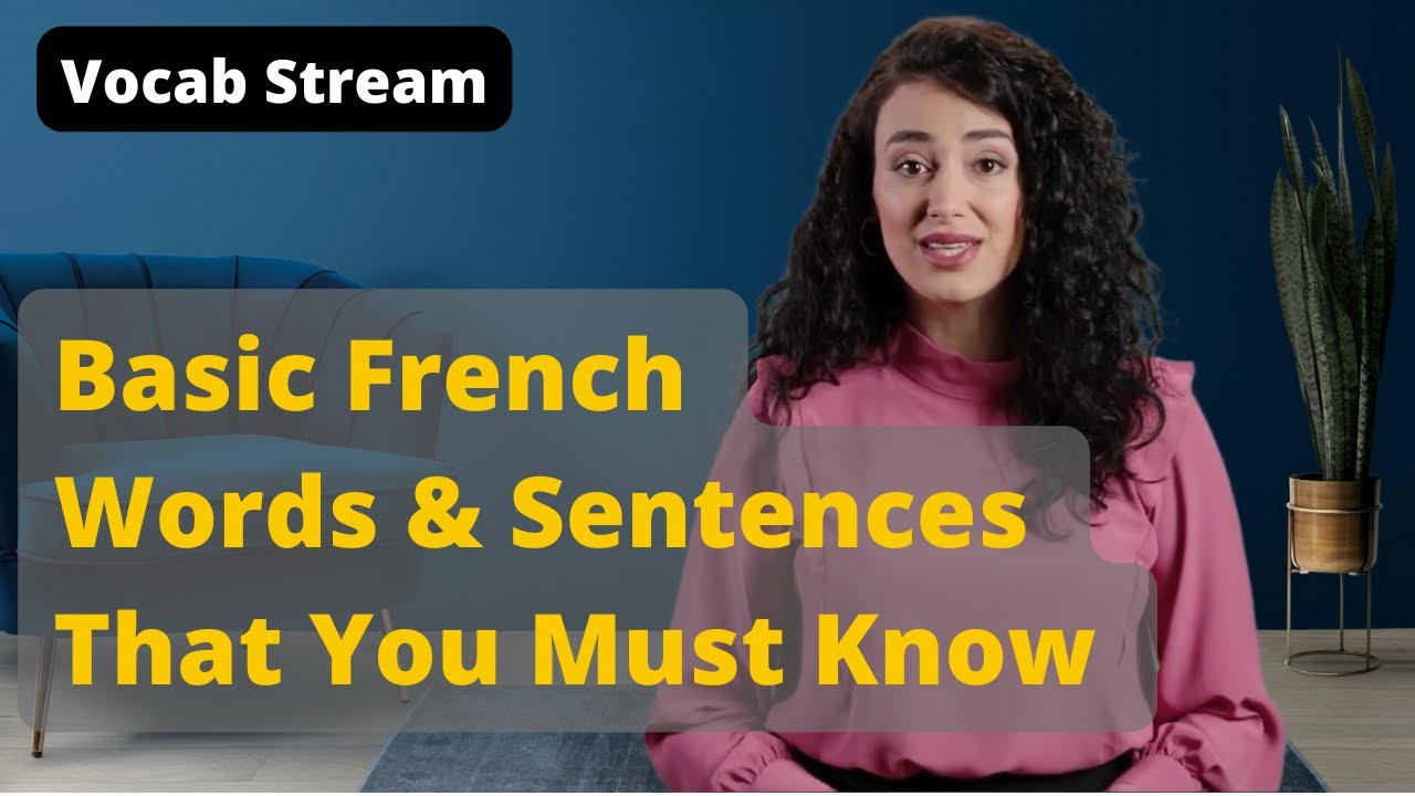 10 Basic French Words And Sentences That You Must Know | Learn ...