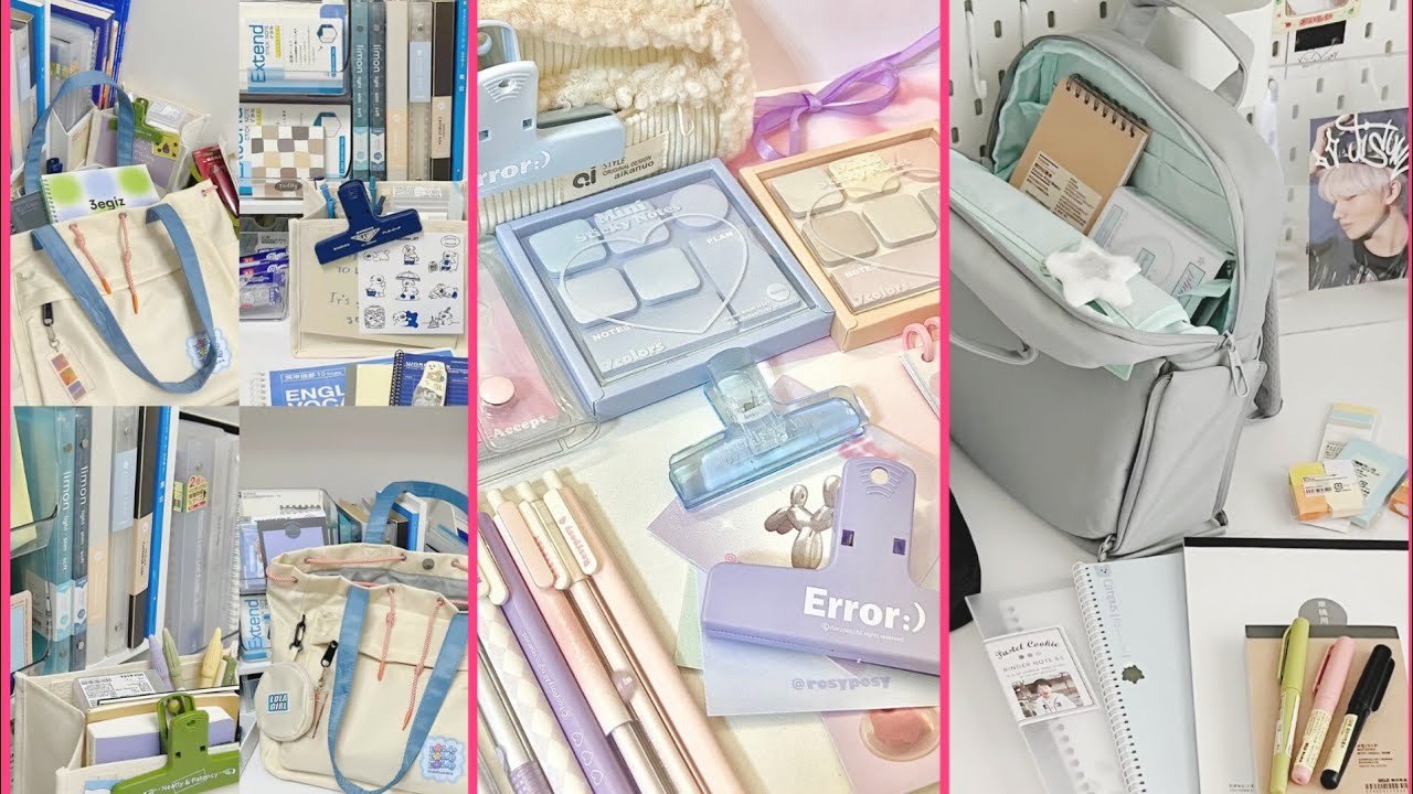 "Unboxing New Stationery Stuff & Handbook🎀 Let me show u my Handbook ...