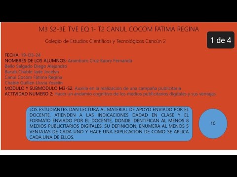 M3 S2-4E TVE-1P T2-CANUL COCOM FATIMA REGINA VIDEO EXPOSICIÓN - YouTube