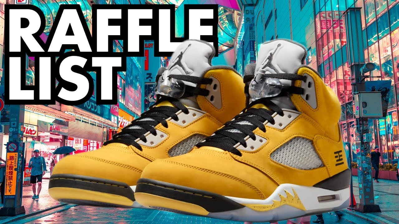 Tokyo Jordan 5 Raffle List + Resell Guide - YouTube