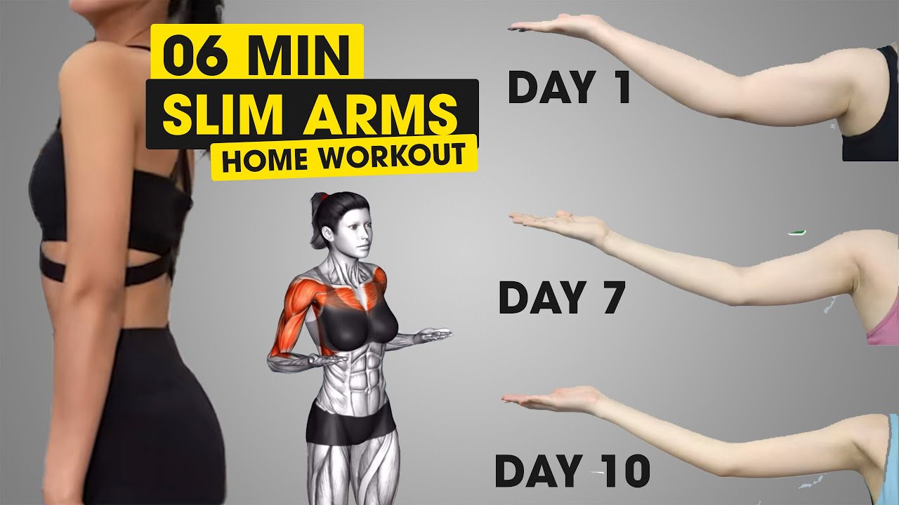 🔥 6 Min Easy Exercise to Slim Arm Effects Workout for Arm At Home - YouTube