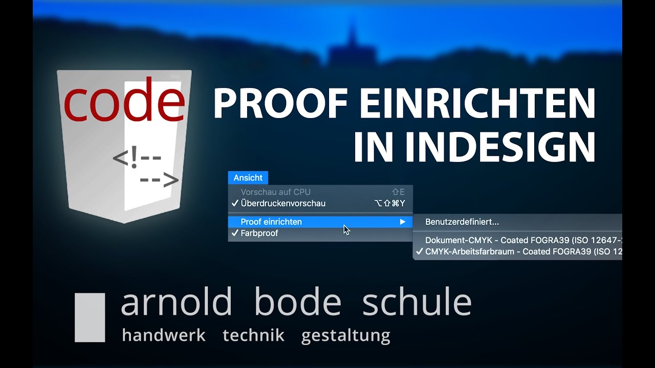 Proof Einrichten in Adobe InDesign - YouTube