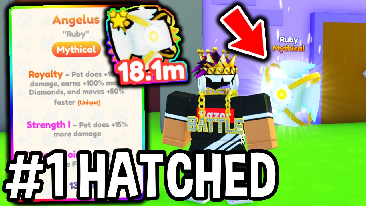 I Got MYTHCIAL ANGELUS PET in Pet Simulator X Roblox - YouTube